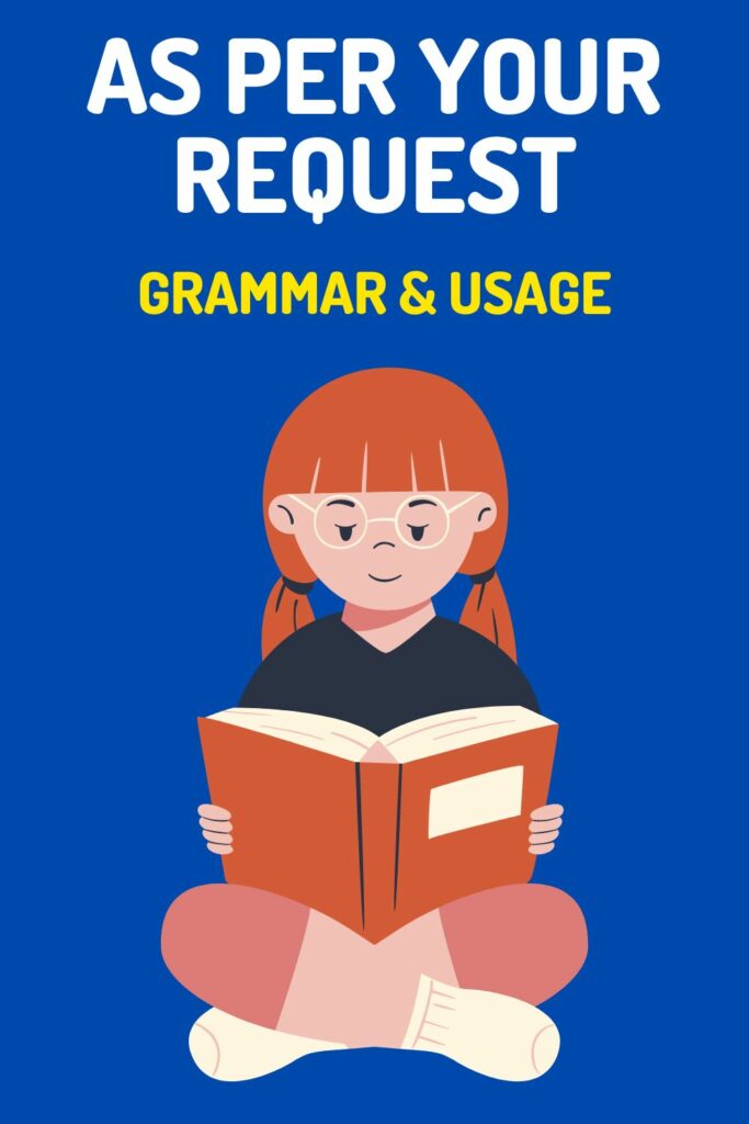"As per your request": Meaning & Examples