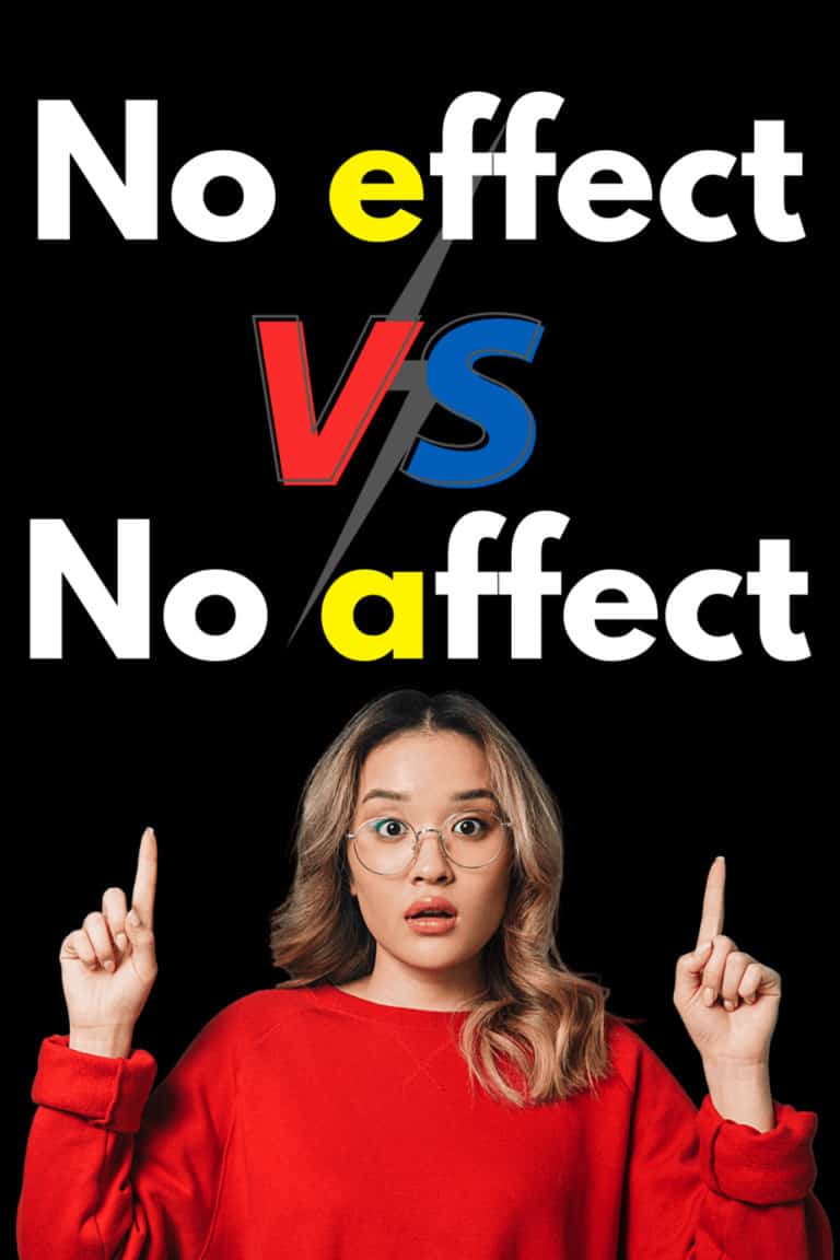 “No effect” vs. “no affect”: The answer is crystal clear!