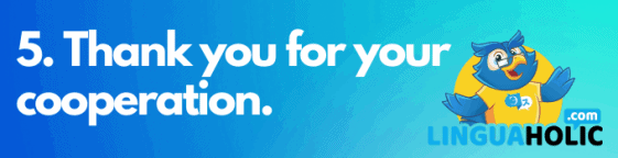 17 Great Alternatives to “Thank you for your understanding”