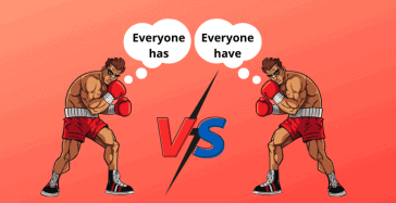 “Everyone has” vs. “Everyone have”