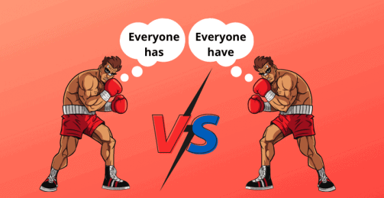 “Everyone has” vs. “Everyone have”