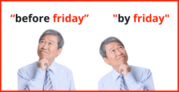 "Before" or "By" when using Dates & Temporal Expressions