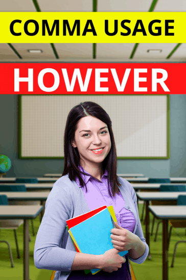 Comma before or after "however": The Definitive Guide