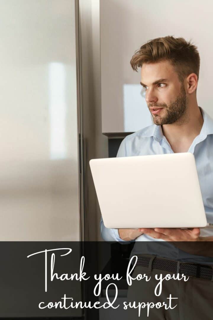 "Thank you for your continued support": Meaning & Usage