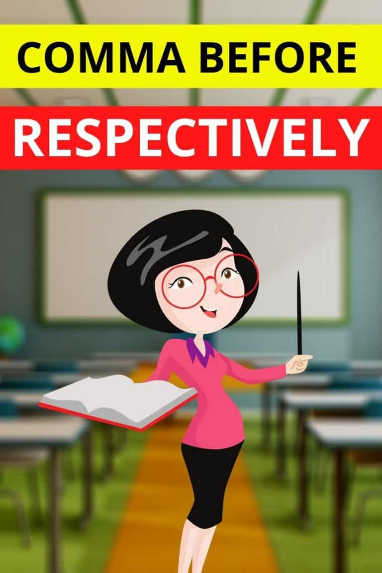 Comma before "respectively": The Definitive Guide