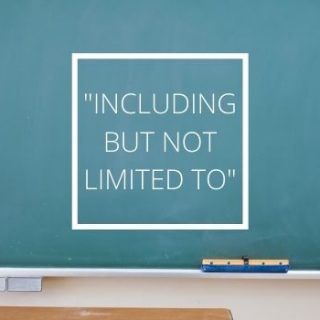 The Correct Punctuation of "including but not limited to"