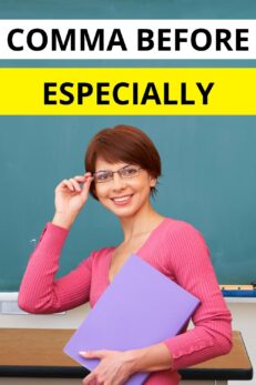 Comma before “especially”: The Definitive Guide