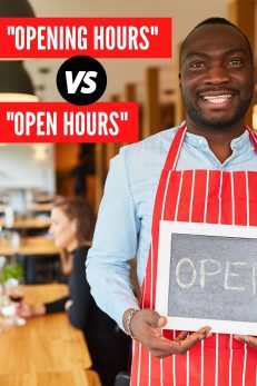 “Opening Hours” vs. “Open Hours”: Here's The Difference