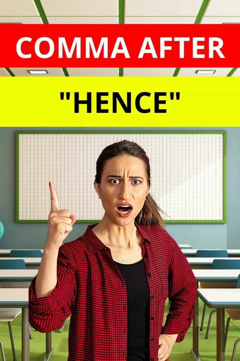 Comma after "hence": The Definitive Guide