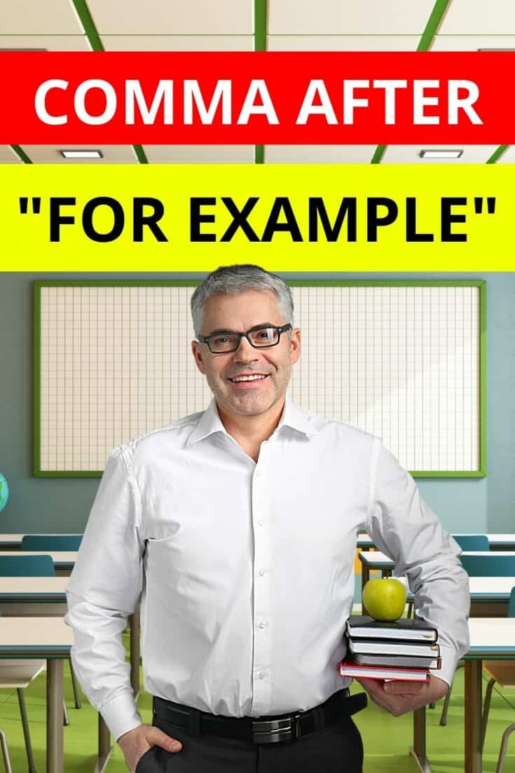 Comma after "for example": The Definitive Guide