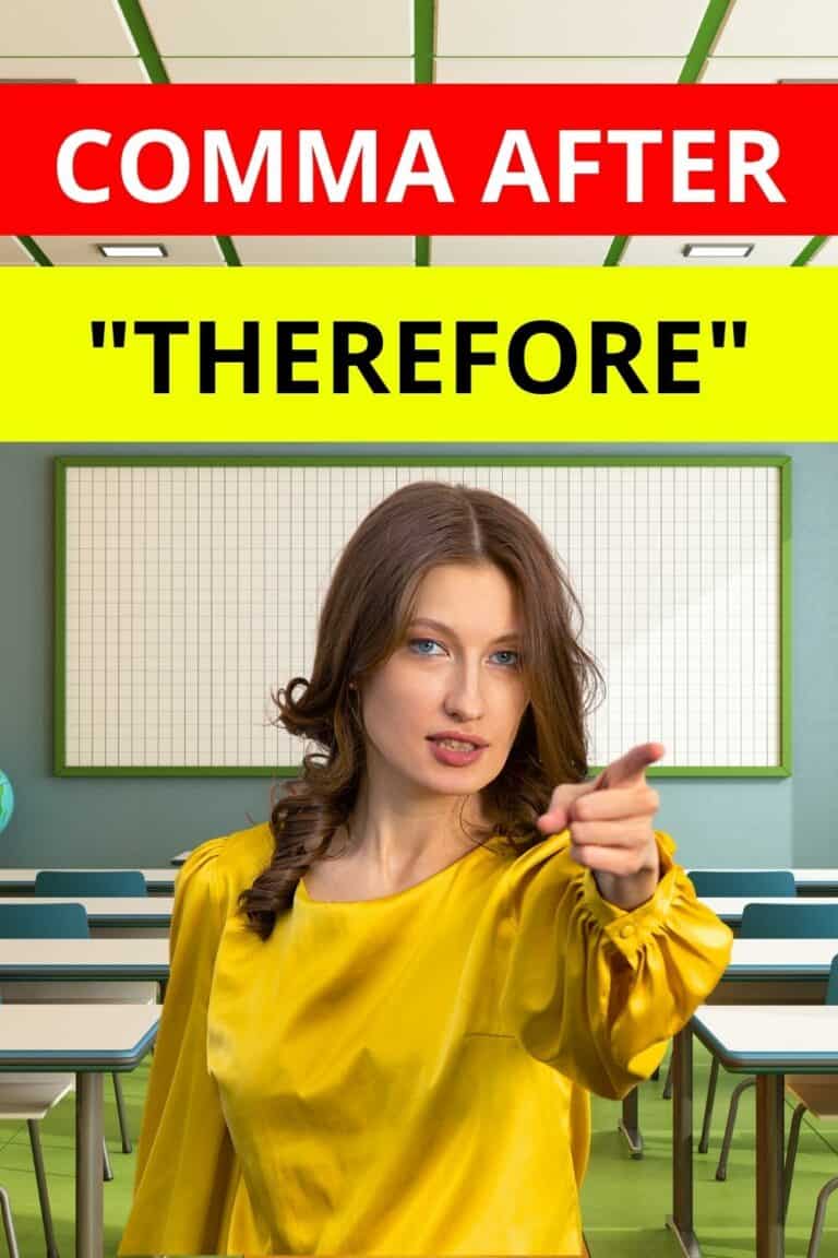 Comma after "therefore": The Definitive Guide