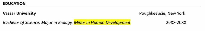 The 3 Best Ways to List a Minor on a Resume — Revealed!
