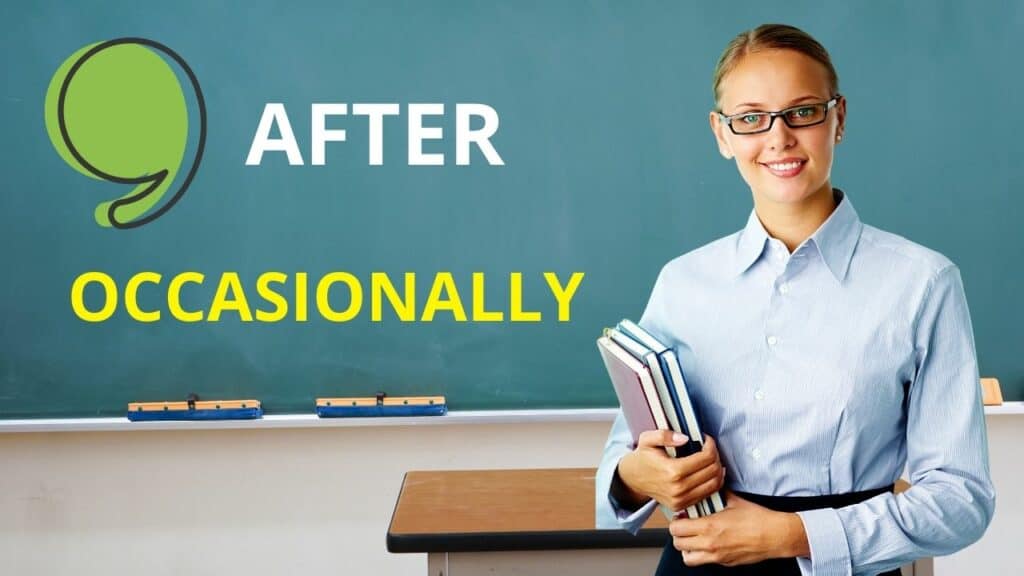 Comma after "occasionally" — The Definitive Guide