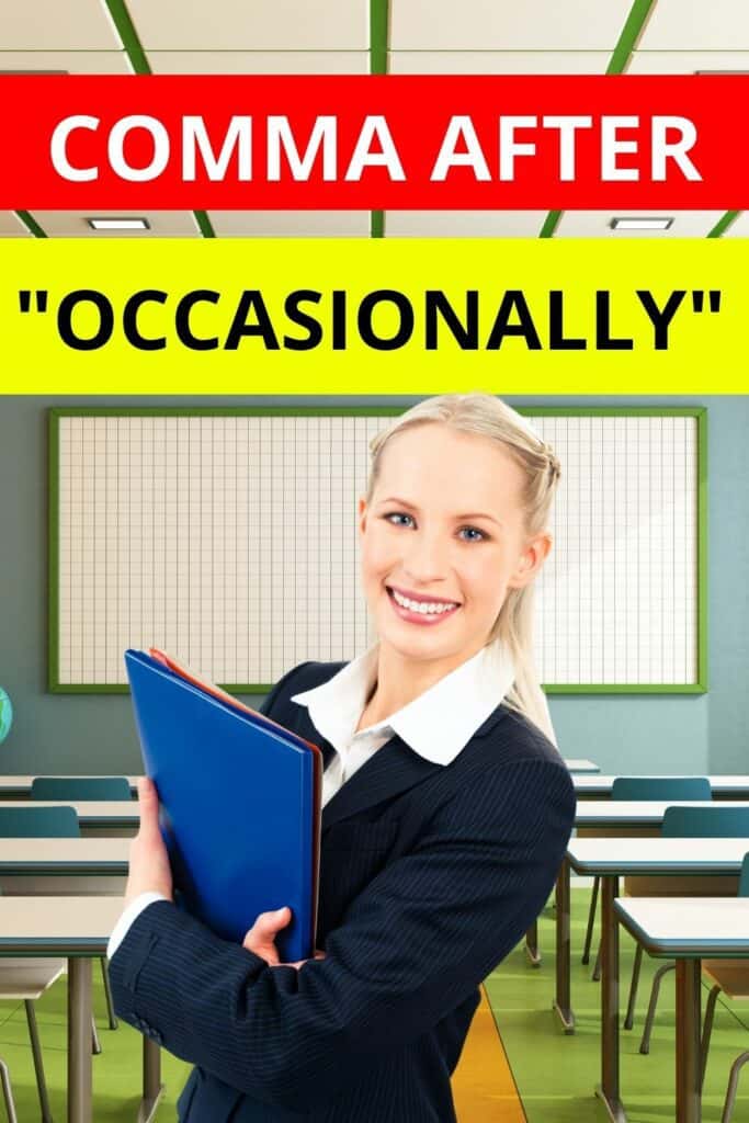 Comma after "occasionally" — The Definitive Guide