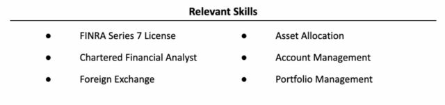 How to Put a Series 7 License on Your Resume