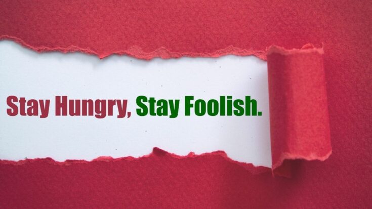 "Stay hungry, stay foolish" — Meaning, Context & Examples