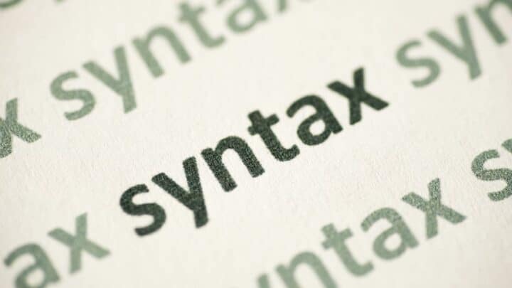 Syntax — A Beginner's Guide
