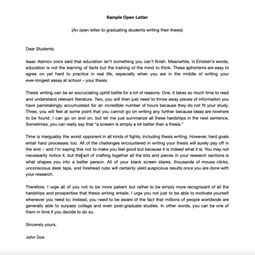 How to Write an Open Letter — Three Easy Steps