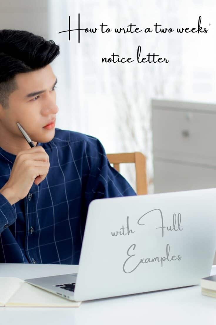 How to Write a Two Weeks' Notice Letter — Examples Included