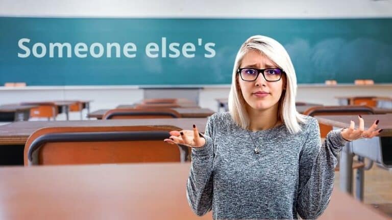 "Someone else's" — Meaning & Grammar